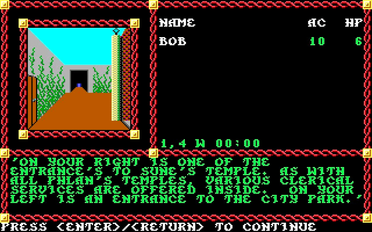 Pool of Radiance | play online