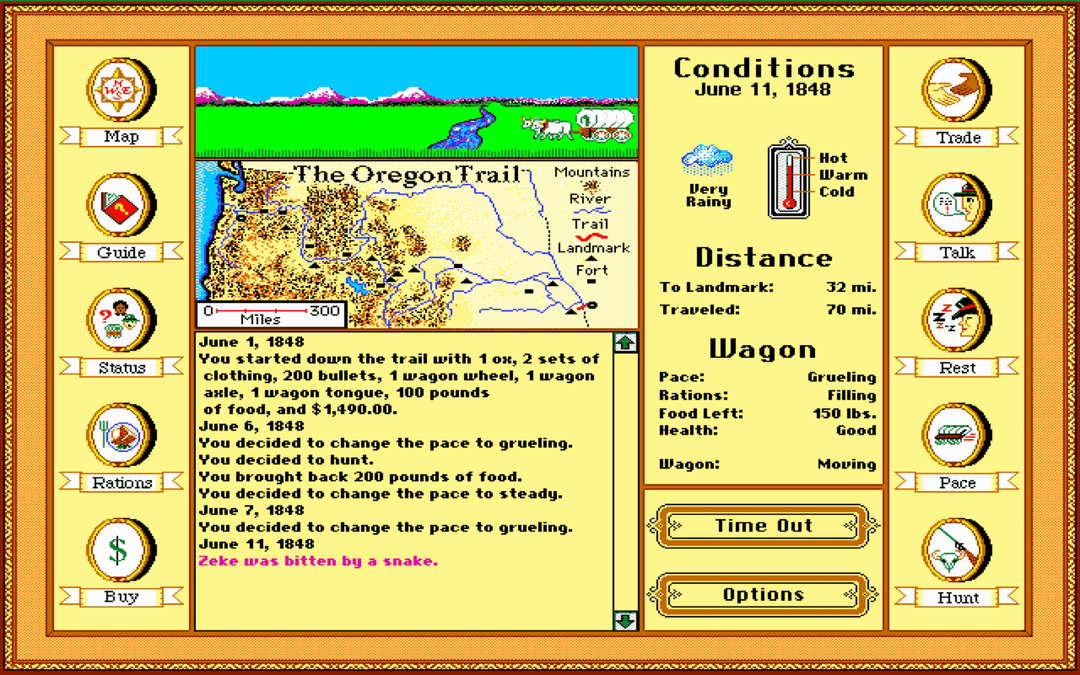 Oregon Trail Deluxe | play online